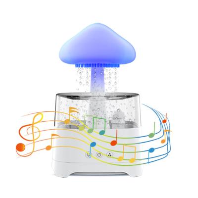 China 4-in-1 Rain Cloud Humidifier with Speaker 450ml USB Type C Aroma Diffuser Night Light White Noise for Office for sale