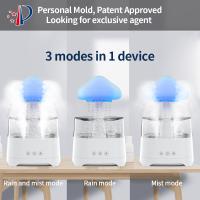 China 4-in-1 Rain Cloud Humidifier with Speaker 450ml USB Type C Aroma Diffuser Night Light White Noise for Office for sale
