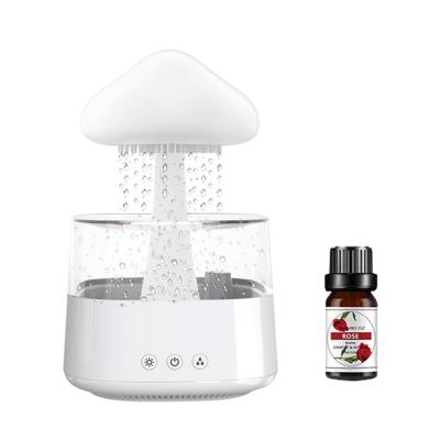 China 450ml Rechargeable Aroma Cloud Night Light Humidifier with Rain Sound 5H Timer for sale