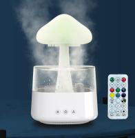 China 450ml Rechargeable Aroma Cloud Night Light Humidifier with Rain Sound 5H Timer for sale