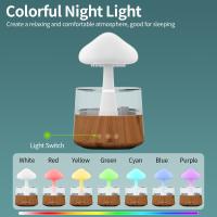 China Custom Logo Wooden Ultrasonic Aroma Diffuser Humidifier 450ml with LED Night Light for Hotel Bedroom Office for sale