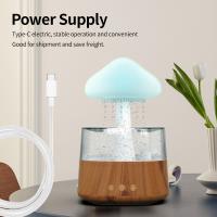 China Custom Logo Wooden Ultrasonic Aroma Diffuser Humidifier 450ml with LED Night Light for Hotel Bedroom Office for sale