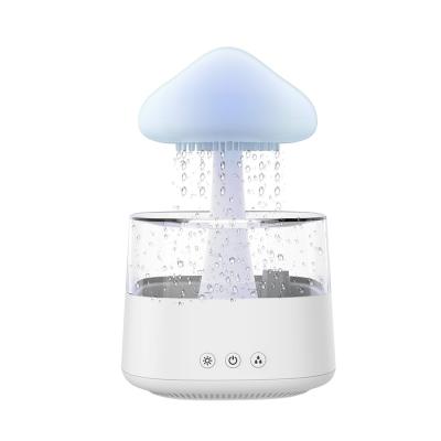 China 450ml Ultrasonic Mushroom Aroma Humidifier with White Noise Rain Sound 5V USB Type C for Home Office for sale