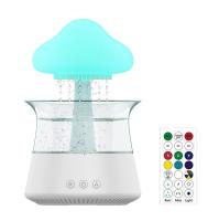 China Raining Cloud Night Light Humidifier 450ml USB Cool Mist White Noise Machine Sleep Aid Aroma Diffuser for sale