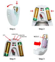 China Wall Mounted Automatic Air Freshener Dispenser 92x80x212mm White PP for Home Office Hotel for sale