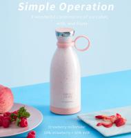China Portable Rechargeable Mini Juicer Blender 350ml 20000rpm Wireless Charging Bottle for sale