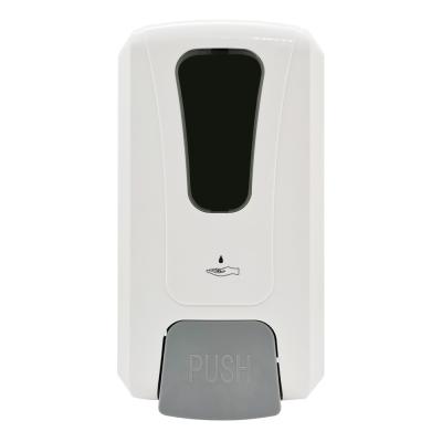 China Manual ABS Plastic Hand Sanitizer Dispenser 1200ml Wall Mounted Soap Dispenser for sale