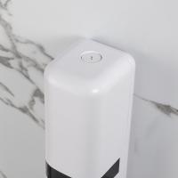 China Hotel Bathroom Wall Mount Manual Soap Dispenser 250mlx2 ABS Plastic Push Button for sale