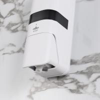 China Commercial ABS Plastic Wall Mounted Manual Soap Dispenser 250mlx2 Black White for sale