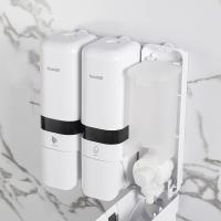 China 3 Pack 250ml Commercial Manual Hand Soap Dispenser ABS Plastic Push Button Liquid Foam Gel Pump for sale
