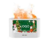 China Halloween Decorations 180ml Simulation Fire Flame Air Humidifier Lamp Ultrasonic Aroma Diffuser Warm Fire Effect for sale