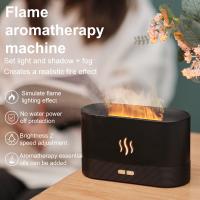 China CE Approved Custom Logo Fire Flame Humidifier 180ml Quiet Aroma Diffuser for Large Room for sale