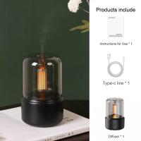China Ultrasonic Aromatherapy Humidifier 120ml Water Tank Dual Spray Fogger with Type-C Power Supply for sale