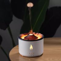 China 360ml Ultrasonic Volcano Aromatherapy Diffuser Humidifier CE RoHS FCC 13.8cm for sale