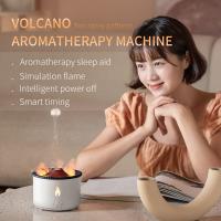 China 360ml Electric Essential Oil Aroma Diffuser Humidifier Volcano Flame Mode 5-30ML/H Type-C for sale
