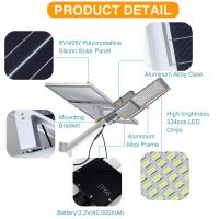 China IP65 Solar Panel Street Lamp Post 6000K Outdoor 200 Watt Solar Street Light for sale