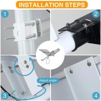 China IP65 Solar Panel Street Lamp Post 6000K Outdoor 200 Watt Solar Street Light for sale