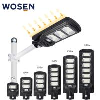 China 12V 250w LED Solar Street Lights Smart Control Brightness Panel Lamp for sale