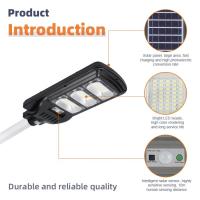 China 12V 250w LED Solar Street Lights Smart Control Brightness Panel Lamp for sale