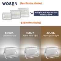 China Garden Ip65 100w LED Solar Flood Lights 3000K - 6500K Color Temperature for sale