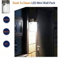 China Mini Outdoor Photocell LED Wall Pack Light Powered Auto Off On for sale