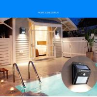China 20w Waterproof Solar Outdoor Wall Lights With Sensor SMD Garden Light for sale