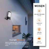 China Power 12V LED Solar Flood Lights Outdoor 300W 1000W Warm White for sale