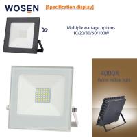 China Outdoor 50w Waterproof LED Solar Flood Lights Anti Glare Warm White for sale