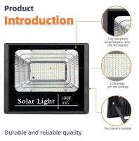 China Powered Outdoor Solar Flood Lights SMD3030 Bright Adjustable LED Floodlight for sale
