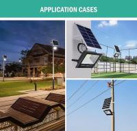 China Powered Outdoor Solar Flood Lights SMD3030 Bright Adjustable LED Floodlight for sale