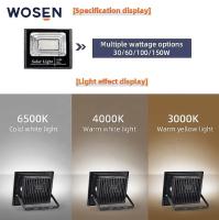 China SMD3030 Solar Floodlight Outdoor 100W 60w LED Floodlight Waterproof for sale