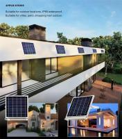 China Aluminum Solar Tube Lights Outdoor For Home Weatherproof Black for sale