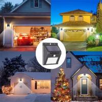 China Top Quality Hot Sell CE Bright Easy To Install Aluminum Black LED Solar Powered Wall Light for sale