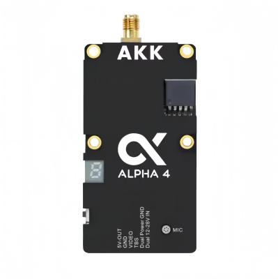 China Drone Video Transmitter AKK Alpha4 VTX 5.8G FPV 4W 8CH Ultra Long Range Video Sender for sale