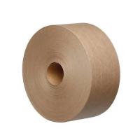 China Self Adhesive Water Activated Reinforced Kraft Paper Tape 70mm*45m Writable for sale