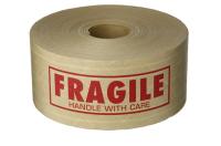 China Water Activated Reinforced Kraft Paper Tape, Environmentally Friendly Printing Logo 70mm X 50yards for sale