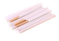 China Food Grade Certified Eco Disposable 100% Biodegradable Kraft Paper Straws 12*230MM for sale