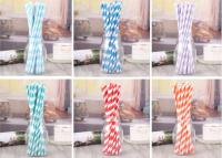 China Food Grade Certified 100% Biodegradable Environmentally Friendly Disposable Kraft Paper Straws 6/8/10/12*180/190/200MM for sale