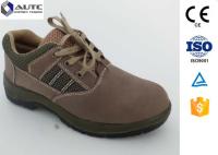 China Black Worksite Steel Toe Work Boots , Steel Toe Dress Shoes For Men Smooth Leather for sale