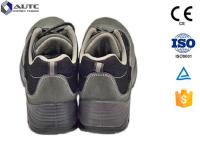 China Black Worksite Steel Toe Work Boots , Steel Toe Dress Shoes For Men Smooth Leather for sale