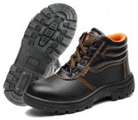 China European Standard Genuine Leather Waterproof Men Work Safety Shoes Boots With Steel Toe Cap And Steel Plate for sale