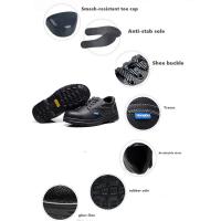 China European Standard Genuine Leather Waterproof Men Industrial Steel Toe Work And Construction Work Safety Shoes for sale