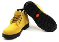 China Electric Welding Shoes Yellow High Temperature Resistant Work Shoes Safety Protection Work Shoes for sale