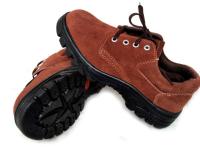 China SGS Anti Piercing Steel Toe Cap Leather Low Top Wear Resistant Safety Shoes Trainers for sale