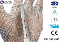 China Stainless Steel PPE Safety Gloves , Protective Cutting Gloves Mesh Convenient Cleaning for sale