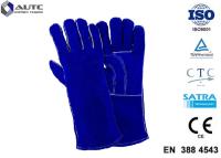 China Leather Heat Resistant PPE Safety Gloves Soft High Dexterity For Welding Oven Fireplace for sale