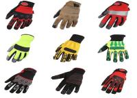 China Nitrile Mens Safety Hand Gloves Comfortable Fit Dexterous Durable Impact Protection for sale