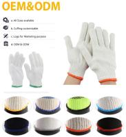 China Cotton Gloves Safety Comfortable Cotton Hand Work Gloves Cement For Workers for sale