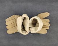China Short Thick Leather High Temperature Welder Gloves Full Leather Welding Welder Gloves Suede Leather Welding Gloves for sale