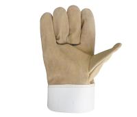 China Two Layer Suede Welder Gloves Half-Leather Gloves Electric Welding Labor Insurance Gloves for sale